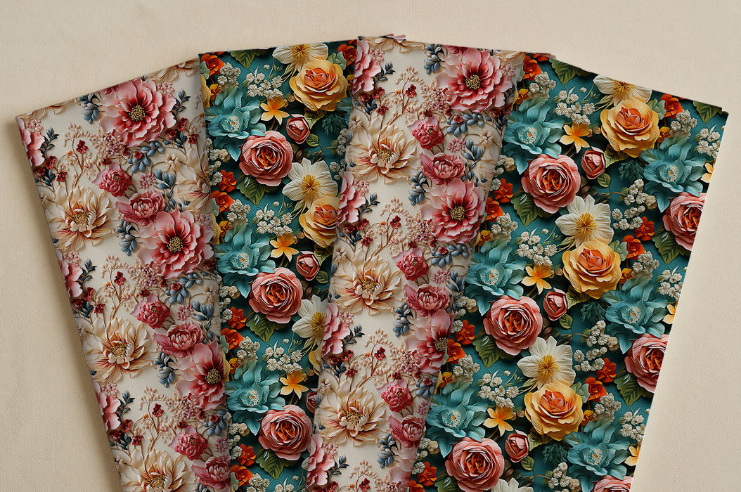 Field Flowers Digital Fabrics Collection